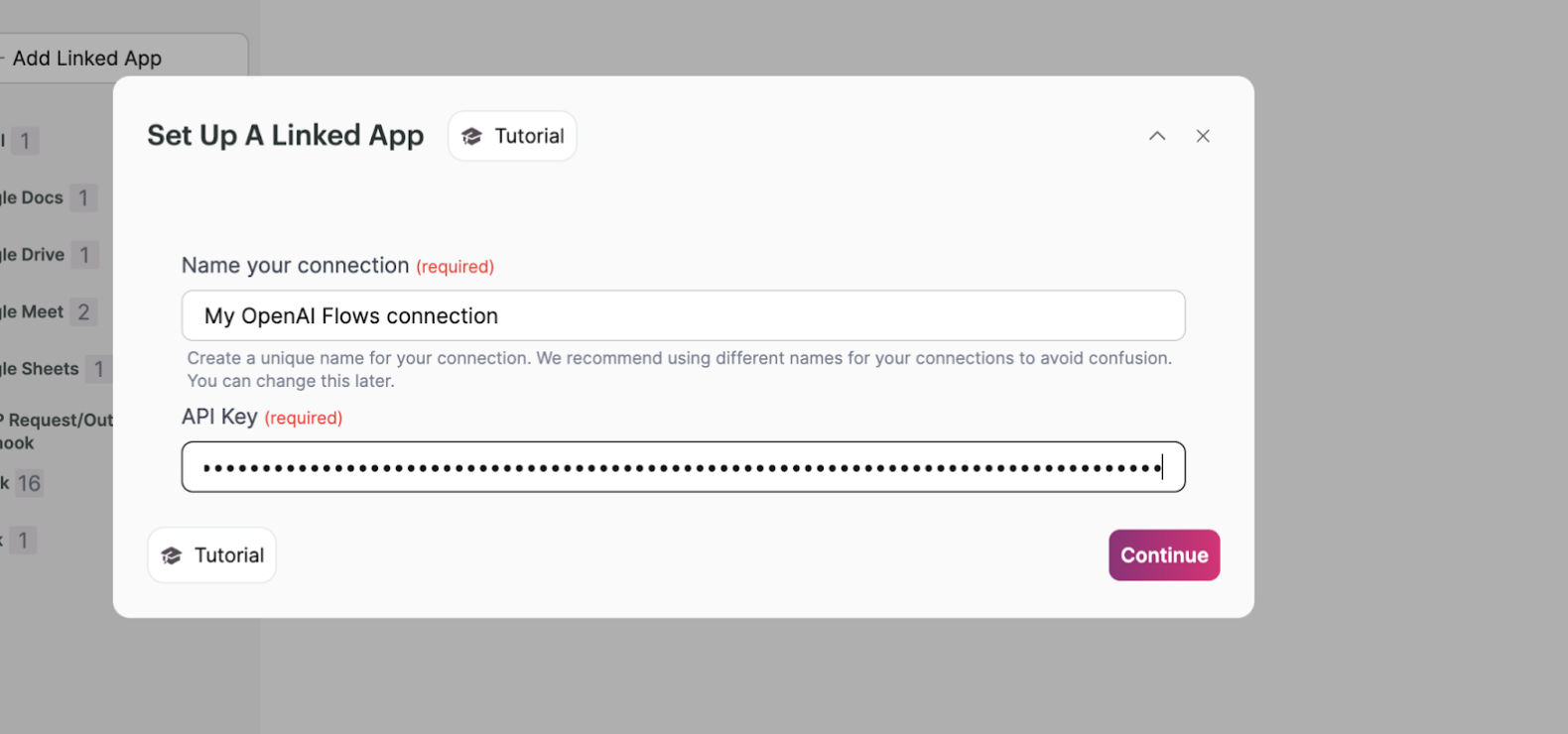 OpenAI / ChatGPT connector > Tutorial for Flows